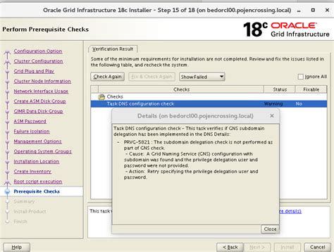 18c Oracle Rac Gns Configuration Prvg 5821 Subzone Privilege