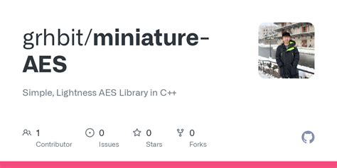 Github Grhbitminiature Aes Simple Lightness Aes Library In C