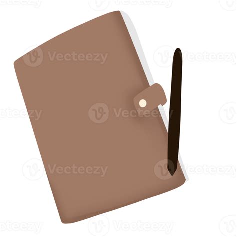 Notebook And Pen Icon On Transparent Background PNG