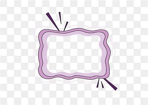 Dialog Box Clipart Transparent Background Freehand Cartoon Dialog Box Border Element Hand Draw