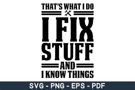 I Fix Stuff Svg Fathers Day Svg Graphic By Thedigitalstore247