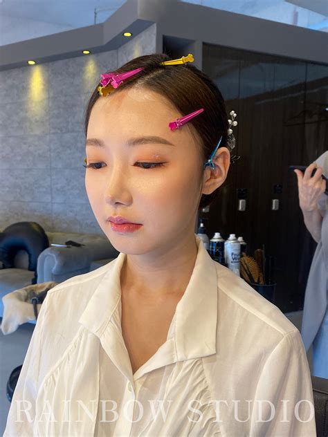 미스춘향 한복머리 가족사진 갤러리 레인보우 스튜디오