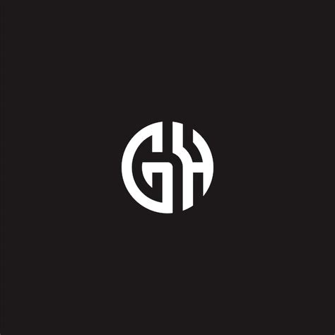 Premium Vector Gh Initials Logo Design