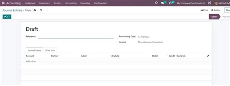 How To Manage Opening Balance In Odoo Accounting