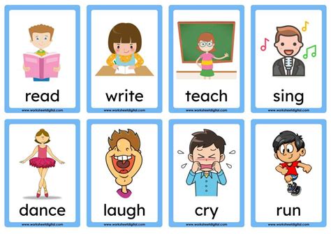 Flashcards Verbs At David Trumper Blog