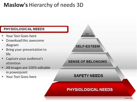Maslows Hierarchy Of Needs D Powerpoint Presentation Slides PowerPoint Slide Templates