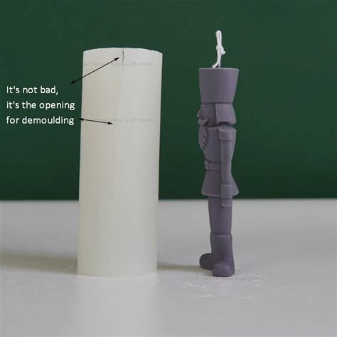 Свещ Лешникотрошачка Войник Силиконова форма Направи си сам Ароматен сапун Изработване на свещи