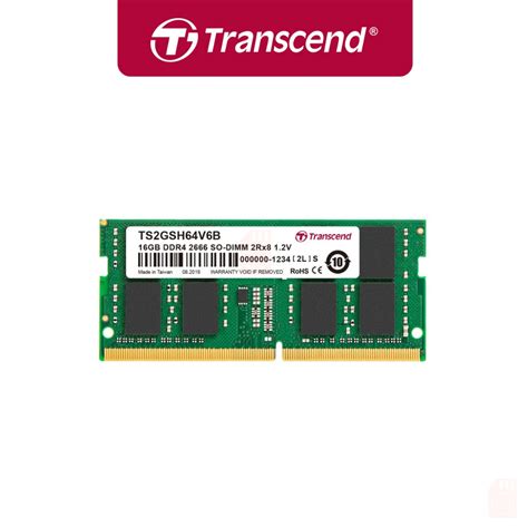 Transcend Ram Memory Ddr4 2666 So Dimm 16gb Premium Grade รับประกัน