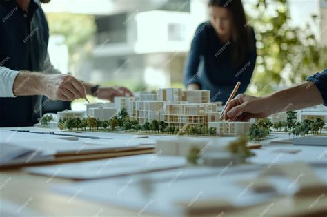 Architectural Model For Urban Planning Handson Real Estate Development And City Design Concept