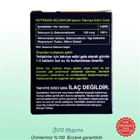 Nutraxin Selenium 100 Mcg 100 Tablet Nutraxin Selenium 100 Mcg 100 Tablet