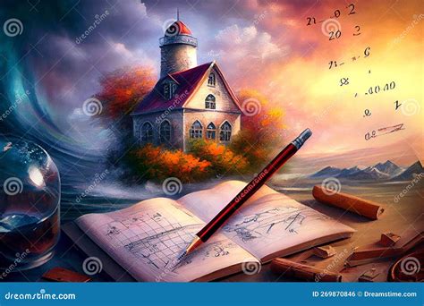 A Fantasy Math Background Featuring Imaginary Mathematical Equations A Fantasy Math Background Featuring Imaginary Mathematical Equations