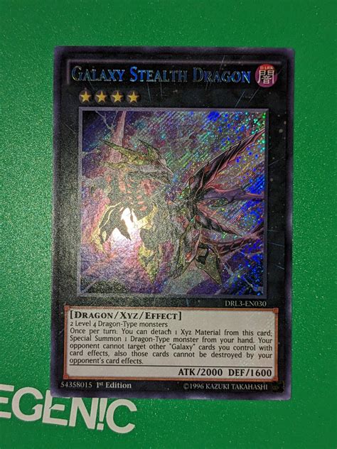 Yu Gi Oh Tcg Galaxy Stealth Dragon Dragons Of Legend Unleashed Drl3 En030 1st Ebay