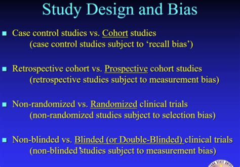 Biostats Test Interpretation Study Design Flashcards Quizlet
