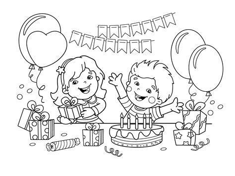 Custom Coloring Pages For Birthday Party