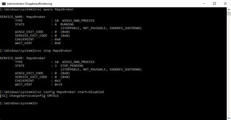 Sc Config Mapsbroker Start Disabled Der Windows Papst It Blog Walter