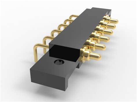 6 Pin Pogo Connector Custom 2 54 High Reliability Johoty