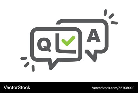 Faq Q And A Questions Answers Icon Royalty Free Vector Image