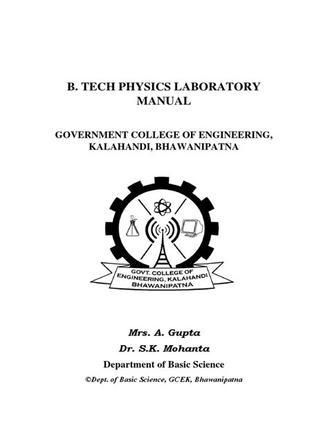 Lab Manual Physics Pdf
