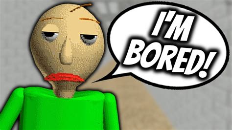 Baldi Is Bored Baldis Basics Mod Youtube