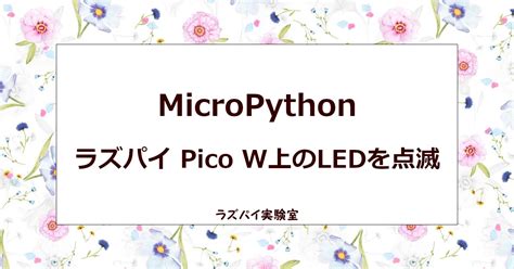 Raspberry Pi Pico Wとmicropythonを始めよう。 ラズパイ実験室