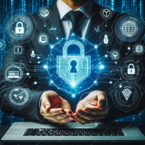 Computing And Network Concept Hacker Using Computer With Digital Business Interface Double