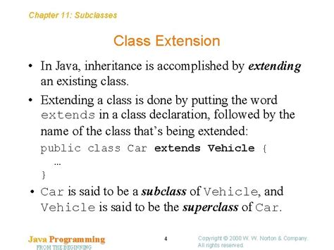 Chapter 11 Subclasses Chapter 11 Subclasses Java Programming
