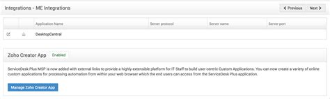 Integrate With Other Applications Servicedesk Plus Msp Admin Guide