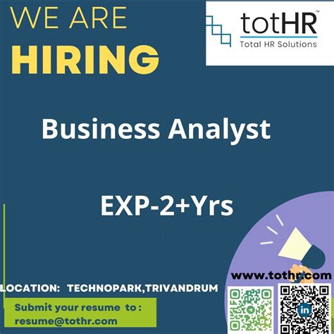 Tothr On Linkedin Businessanalyst Tothr Technopark Trivandrum
