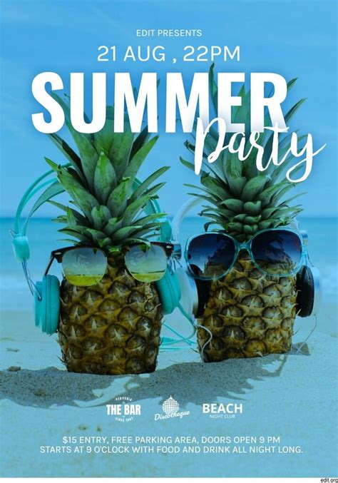 Free Party Poster Templates