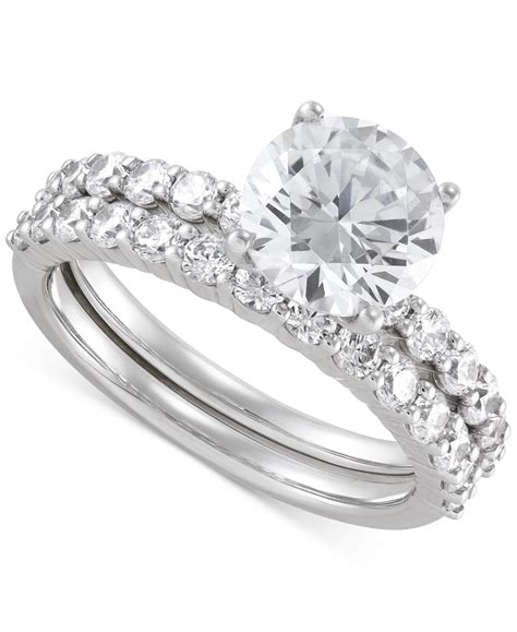 Grown With Love Certified Lab Grown Diamond Bridal Set 3 Ct Tw In