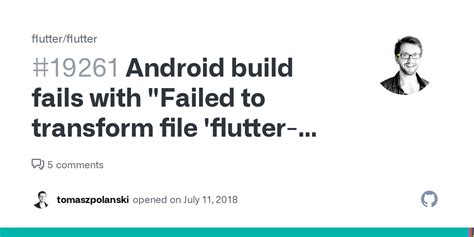 Android Build Fails With Failed To Transform File Flutter X86jar When Using Android Data