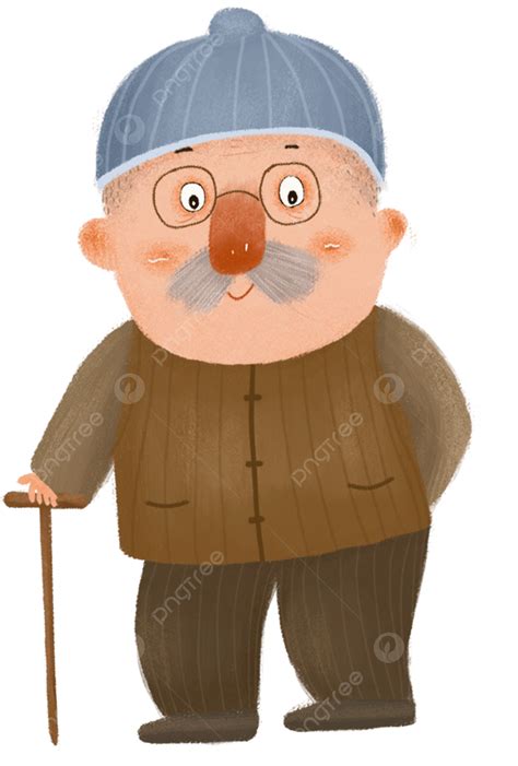 캐릭터 노인 가을 캐릭터 노인 어르신 Png 일러스트 및 Psd 이미지 무료 다운로드 Pngtree