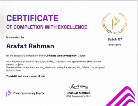 Arafat Rahman On Linkedin Webdevelopment Programminghero Mernstackdeveloper Fullstackdeveloper