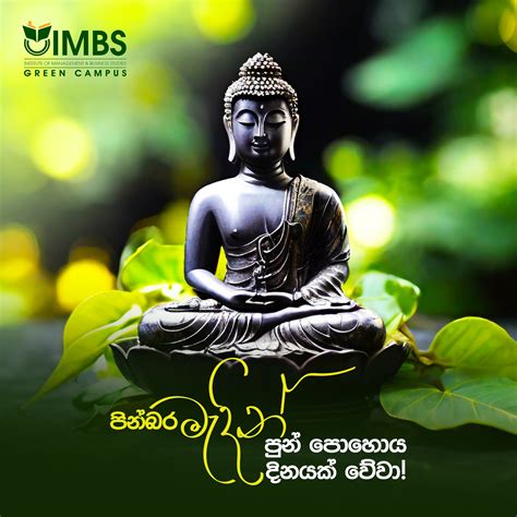 Imbs ඔබ සැමට පින්බර මැදින් පුර පසළොස්වක පොහොය දිනයක් වේවා