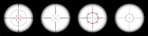 Прицелы для снайперской винтовки, оптический прицел на черном фоне ...