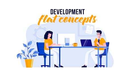 Development Flat Concept After Effects Project Files Videohive