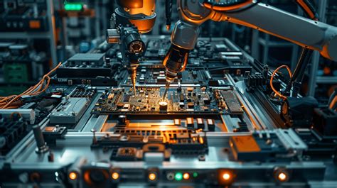 Free Robot Assembling Motherboard Image Robotics Technology Manufacturing Download At