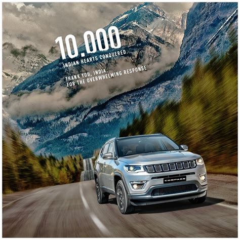 Jeep Compass Crosses 10000 Bookings Fca Increases Production Motor