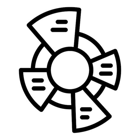 Premium Vector Population Growth Pie Chart Icon Outline Vector Graph