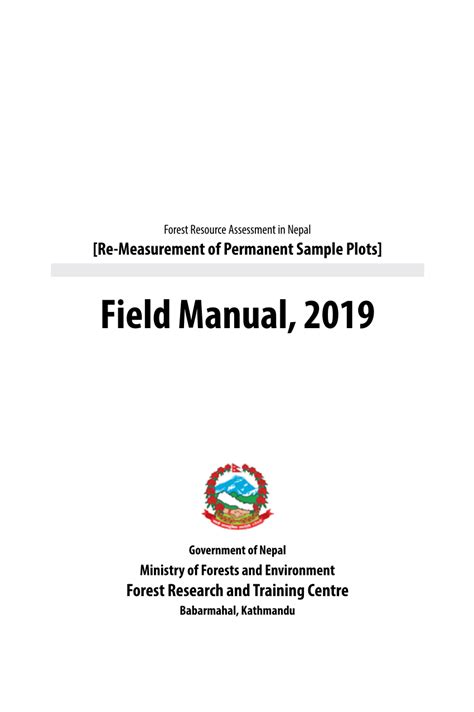 PDF Forest Resource Assessment Manual For Inventory Data Analysis And Forest Mapping