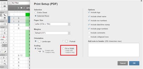 Print Smart Sheet Smartsheet Community