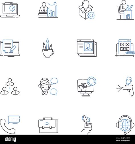 Webinar Series Line Icons Collection Education Training Presentation Workshop Seminar