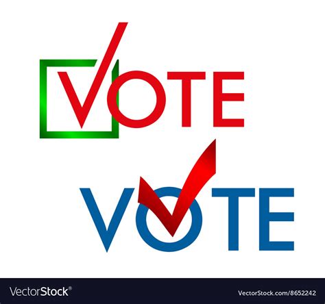 Voting Symbols Template Royalty Free Vector Image