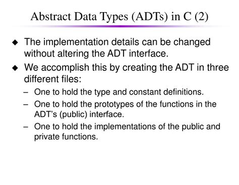 PPT Abstract Data Types In C PowerPoint Presentation Free Download ID