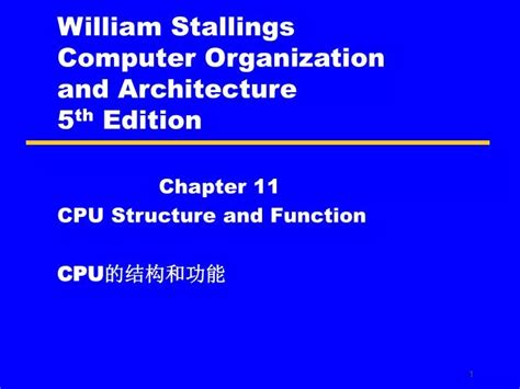 Ppt William Stallings Computer Organization And Architecture 5 Th Edition Powerpoint