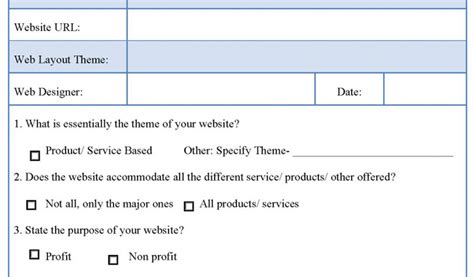 Questionnaire Layout Template Template Questionnaire Sample Newhairstylesformen2014 Com