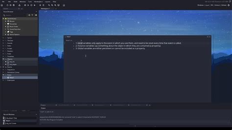 Gamemaker Tutorial Variable Scope Youtube
