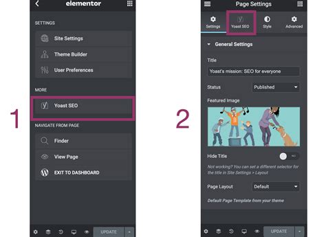 how to use yoast seo in elementor yoast