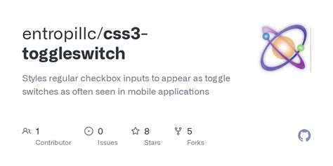 Github Entropillccss3 Toggleswitch Styles Regular Checkbox Inputs