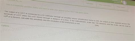 Solved Cakculatos The Output Of A Lvdt Is Connected To A 5 V